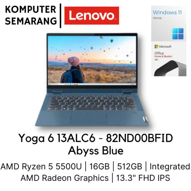Jual Lenovo Yoga 6 13ALC6 - BFID [Ryzen 5 5500U/16GB/512GB/Integrated ...