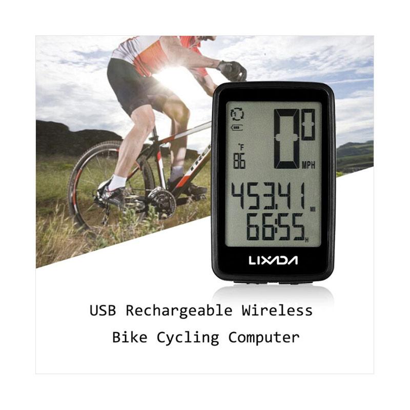 Jual Lixada Usb Rechageable Wireless Speedometer Sepeda Di Seller ...
