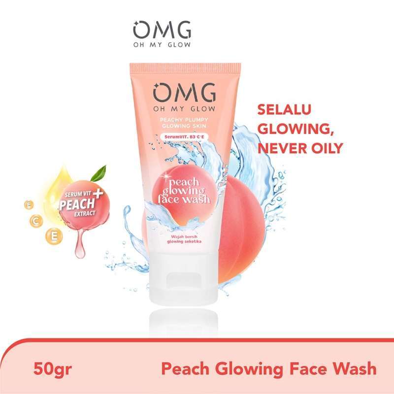 Promo OMG OH MY GLOW Peach Glowing Face Wash 50 G | OMG Face Wash ...