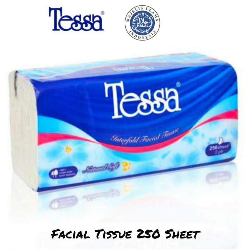 Jual Tessa Natural Soft Facial Tissue [250 Sheets / 2 Ply] di Seller ...