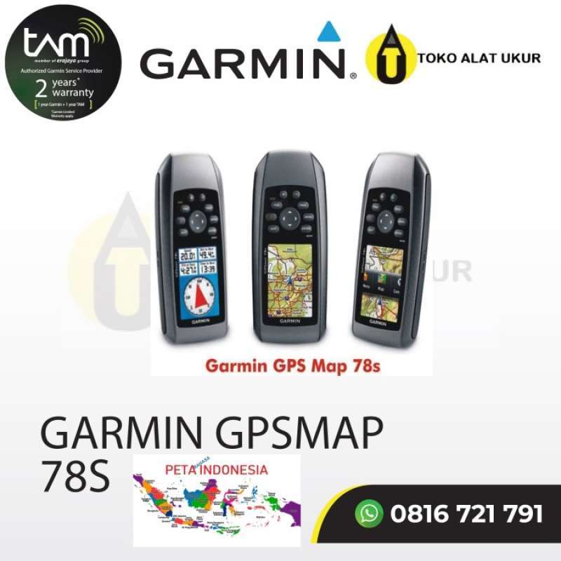 Jual ORIGINAL GPS 78S MAP GARMIN / GPSMAP 78S + PETA INDONESIA +GARANSI ...