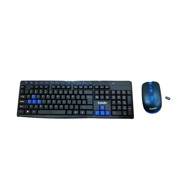 Promo Keyboard+mouse Banda Wireless W-400 / Kb-ga051 Diskon 4% Di ...