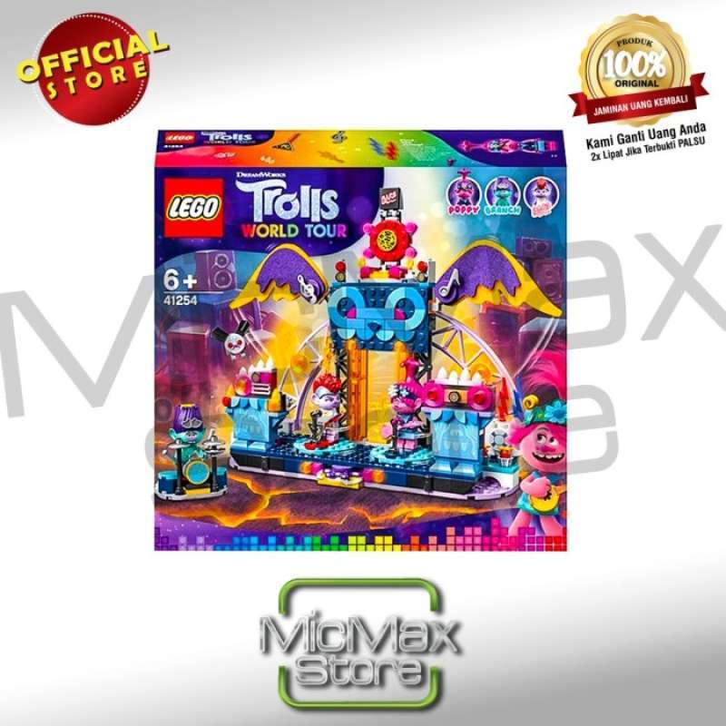 Jual Gercep Lego 41254 Trolls World Tour Volcano Rock City Concert di ...