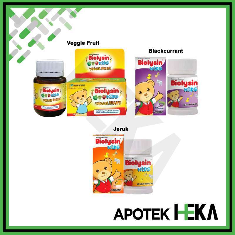 Jual Biolysin Kids Botol 30 Tablet Kunyah - Multivitamin Anak di Seller ...