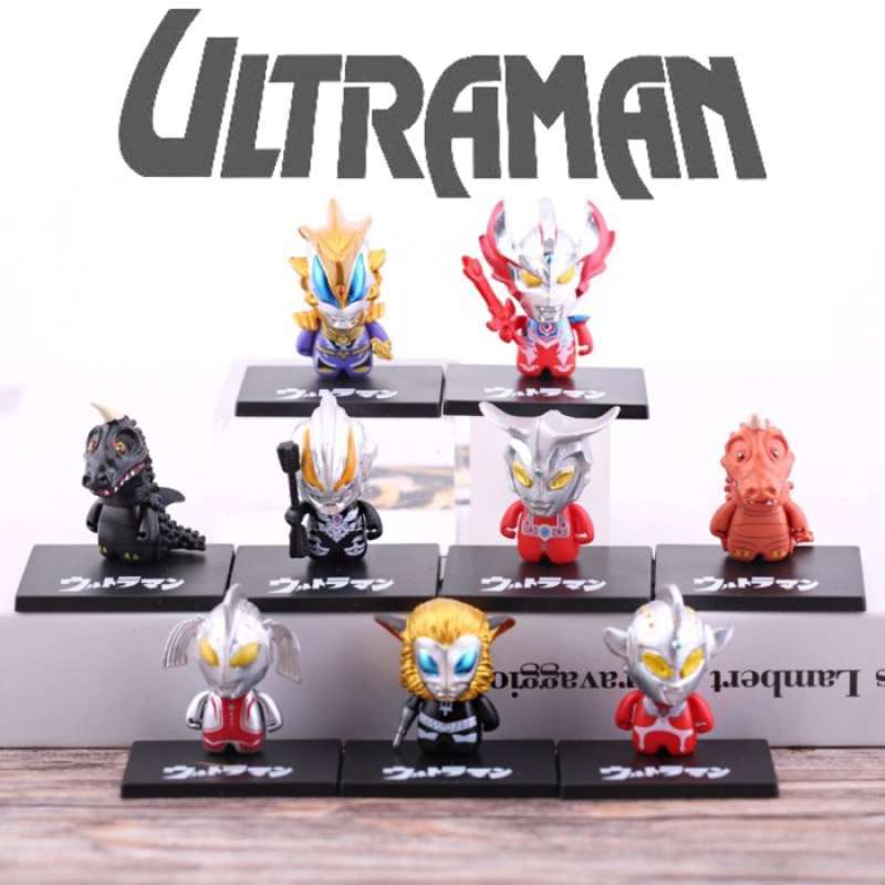 Jual ACTION FIGURE ULTRAMAN MINI NEW SERIES SET 9 PC TOPPER MAINAN ...
