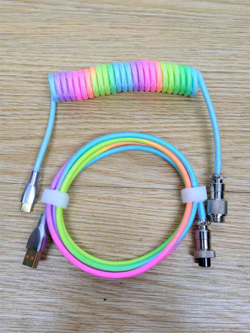 Promo COILED CABLE / KABEL USB TYPE-C AVIATOR FOR MECHANICAL KEYBOARD ...