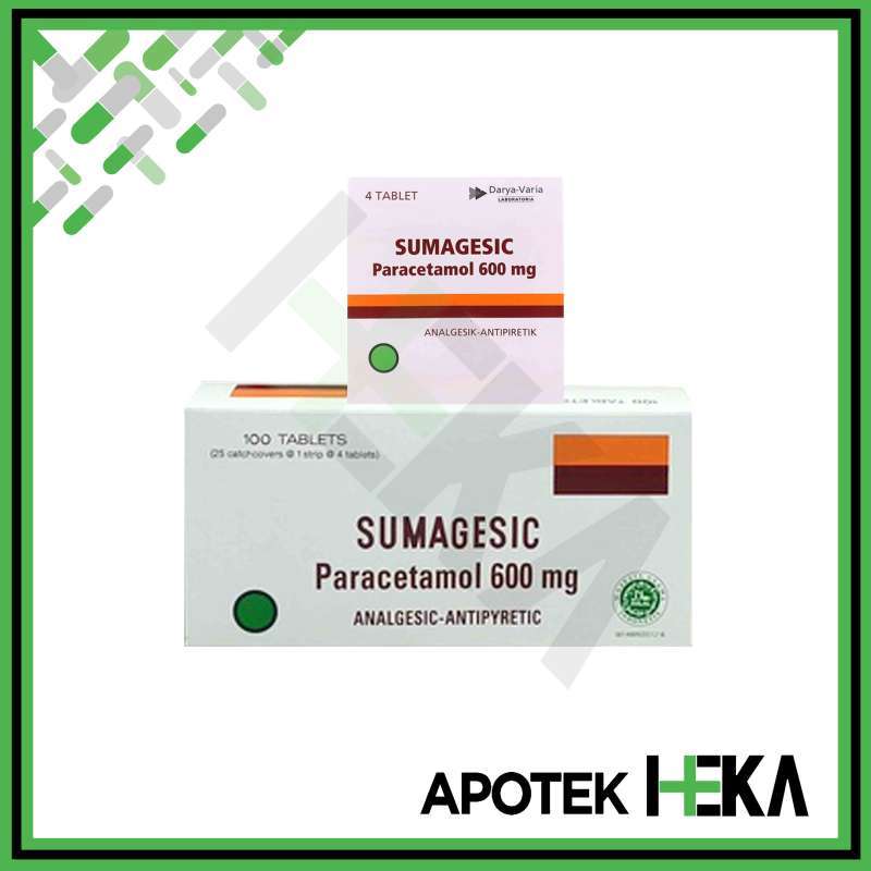 Jual Sumagesic Box Isi 25x4 Tablet Paracetamol 600 Mg - Obat Nyeri Di ...