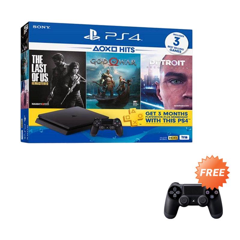 Jual SONY Playstation PS4 Hits Bundle Game Console [1 TB] + Free DS4 ...