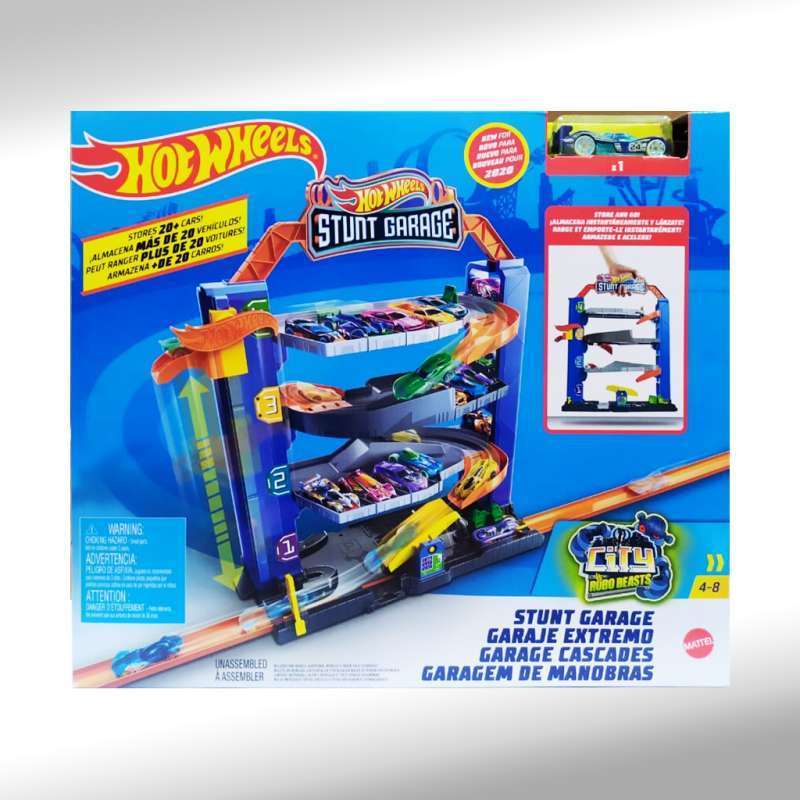 Promo HotWheels Hot Wheels City Robo Beasts Stunt Garage Diskon 46% di ...