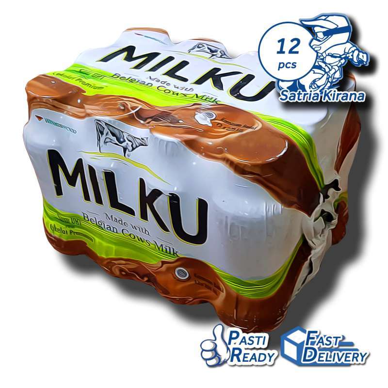 Jual Milku Coklat Beligian Cows Milk [12 Botol x 200 mL | 1 Pak] di ...