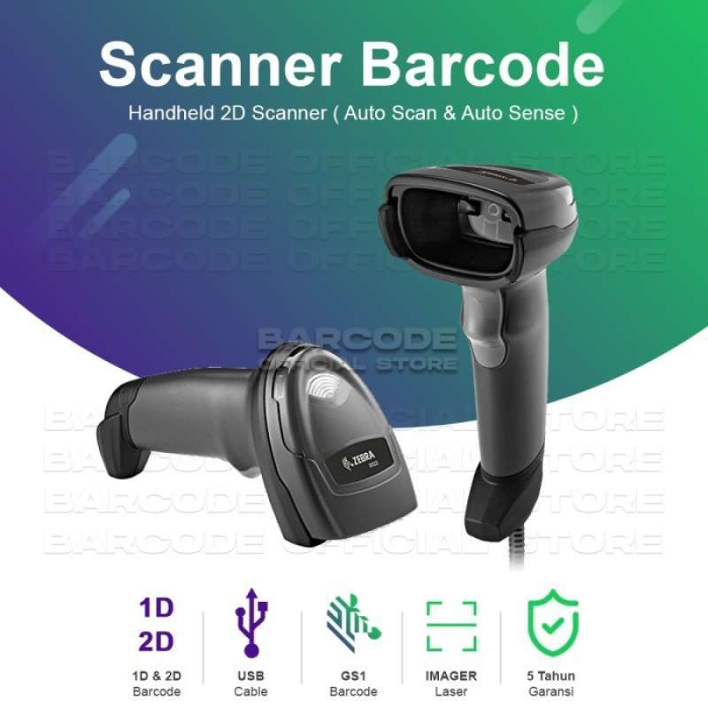 Promo RECOMMEND BARCODE SCANNER 1D & 2D ZEBRA DS2208 USB QR CODE PDF ...