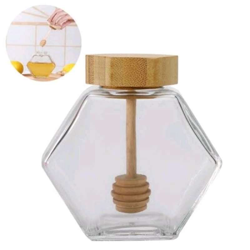 Jual Botol kaca hexagonal 220ml kemasan jar toples madu di Seller ... Jual Botol kaca hexagonal 220ml kemasan jar toples madu di Seller ...
