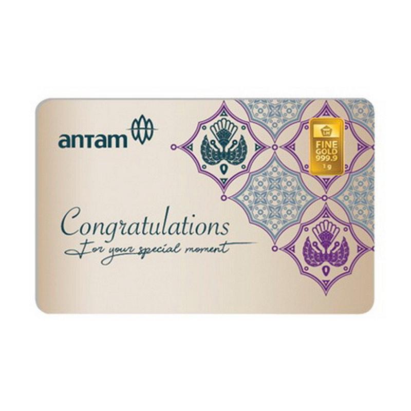 Promo Antam Gift Series Congratulations Logam Mulia [1 g] Diskon 22% di ...