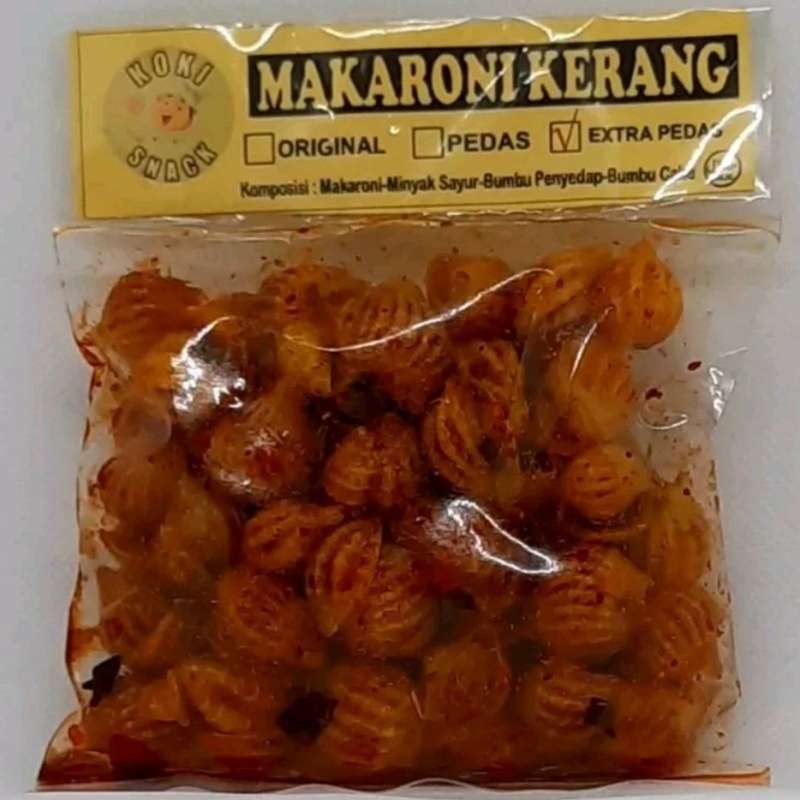 Promo MAKARONI KERANG DAUN JERUK KOKI SNACK - Extra Pedas Daun Jeruk ...