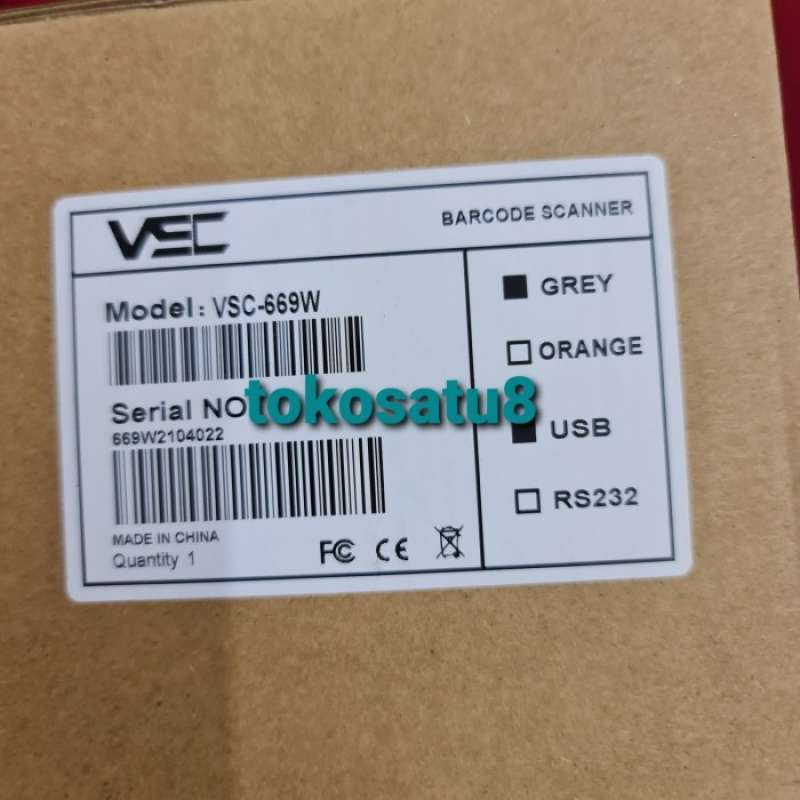 Jual SPECIAL SCANNER BARCODE VSC BS-669 2D OMNI (QR CODE/PDF417/EFAKTUR ...