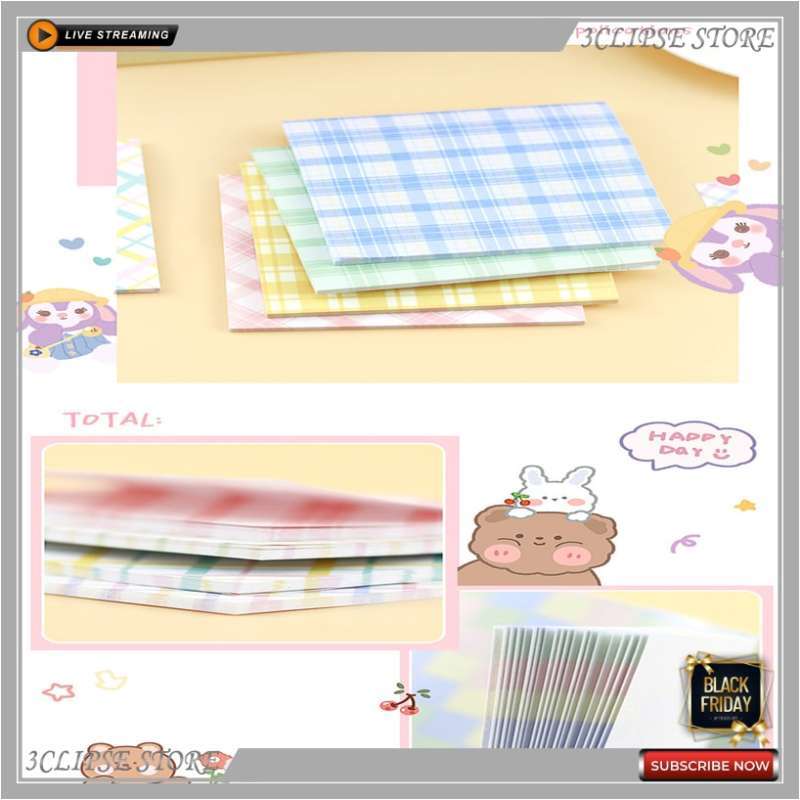 Promo 80 Lembar Sticky Note Desain Pohon Bunga Warna Warni Kantor Sek ...