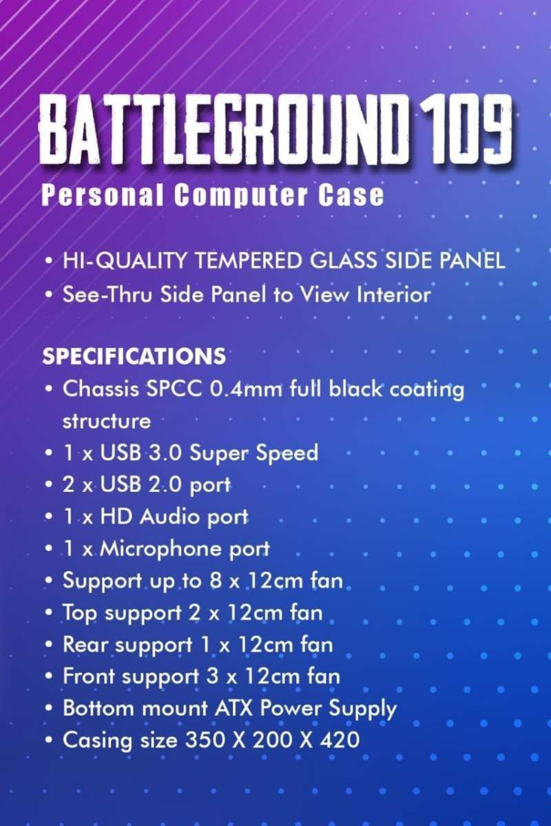 Jual Casing Gaming Case Gaming Simbadda Battleground 109 Di Seller Karya Megah Computers ...