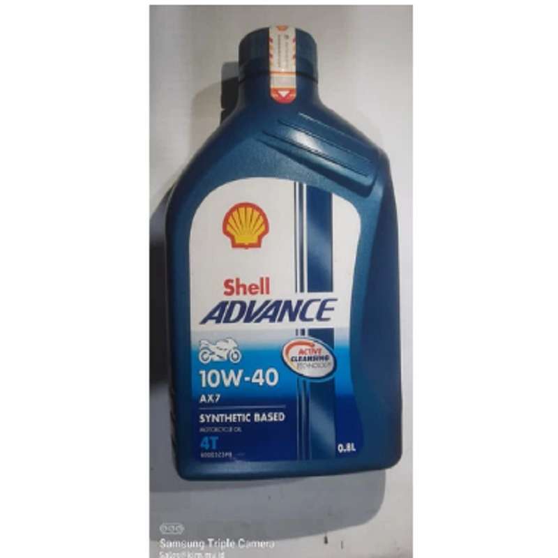 Jual OLI MOTOR SHELL ADVANCE AX7 10W-40 0,8L ( BARCODE SCAN ) di Seller ...