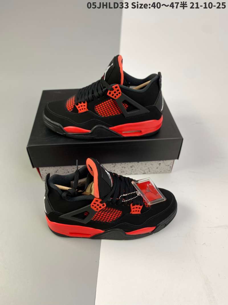 Jual NIKE AIR Jordan 4 Retro quot Red quot Black and red NIKE AIR ...