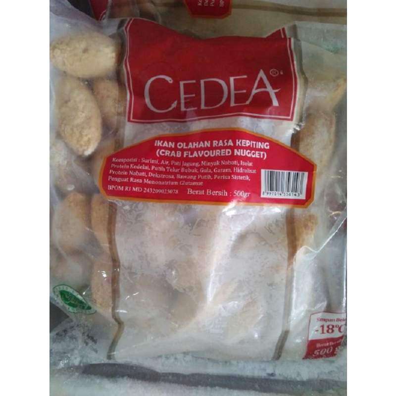 Jual CEDEA Crab Flavoured Nugget Ikan Olahan Rasa Kepiting 500gr di ...