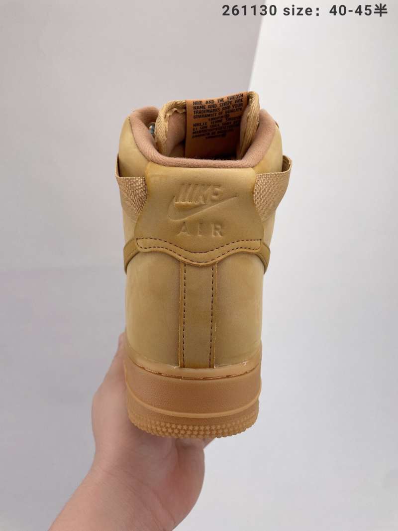 Jual Nike Air Force 1 High Wbflex Wheat 2019 Wheat Suede High Top Air ...