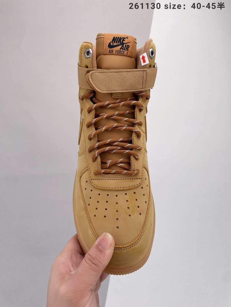 Jual Nike Air Force 1 High Wbflex Wheat 2019 Wheat Suede High Top Air ...