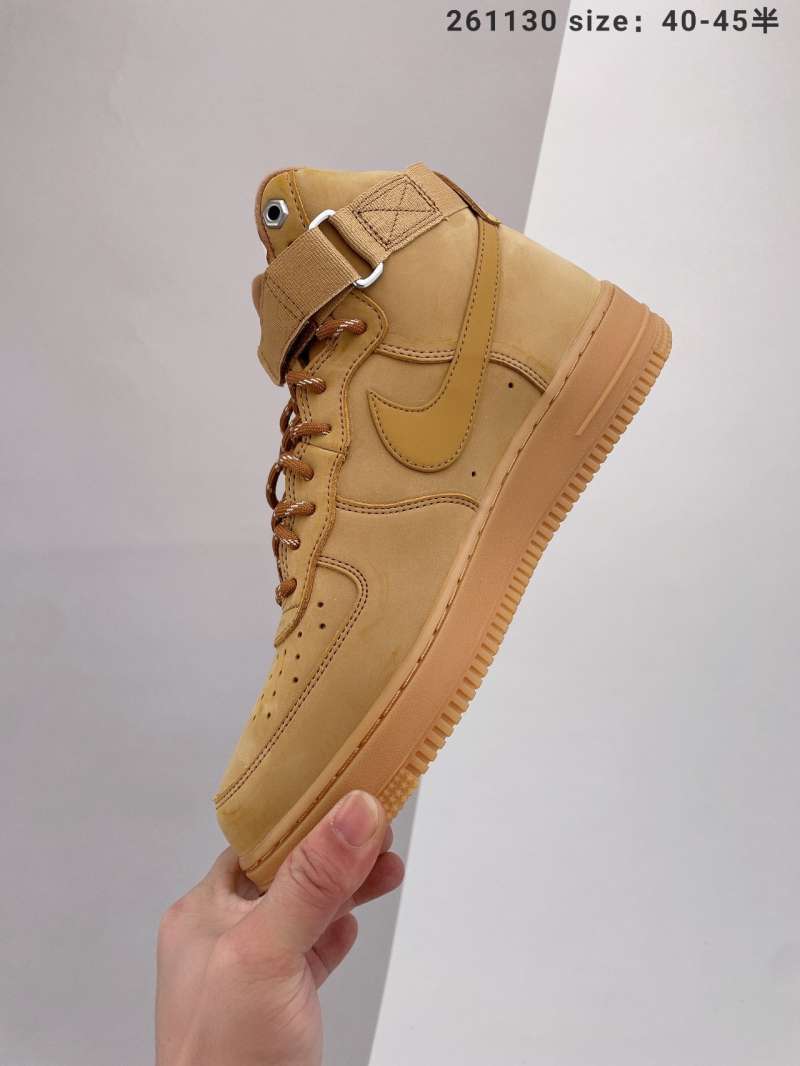 Jual Nike Air Force 1 High Wbflex Wheat 2019 Wheat Suede High Top Air ...