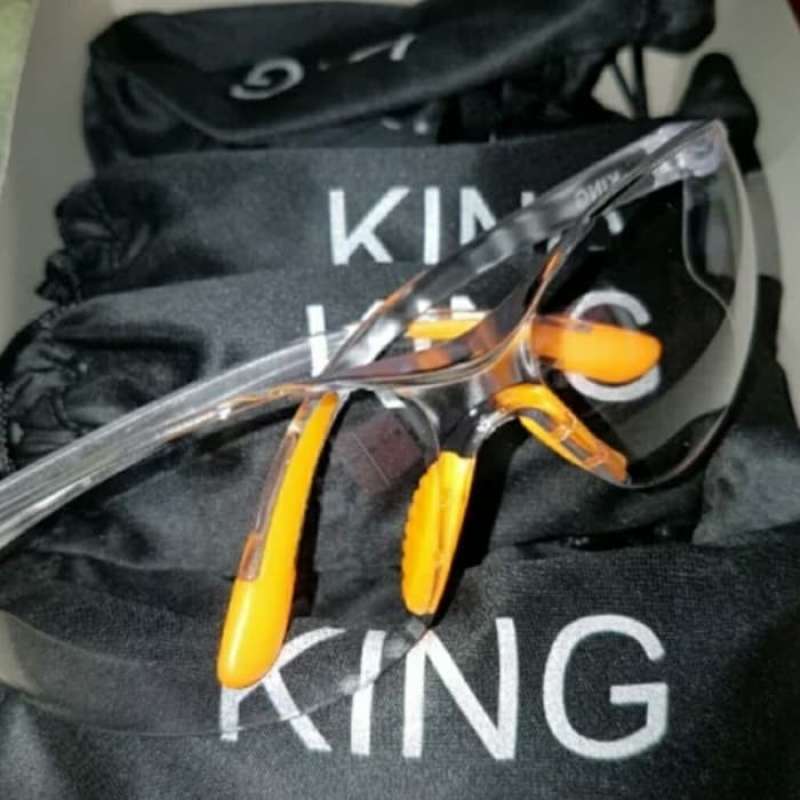 Jual Kacamata safety Goggles Glasses King / Kacamata Bening King ...