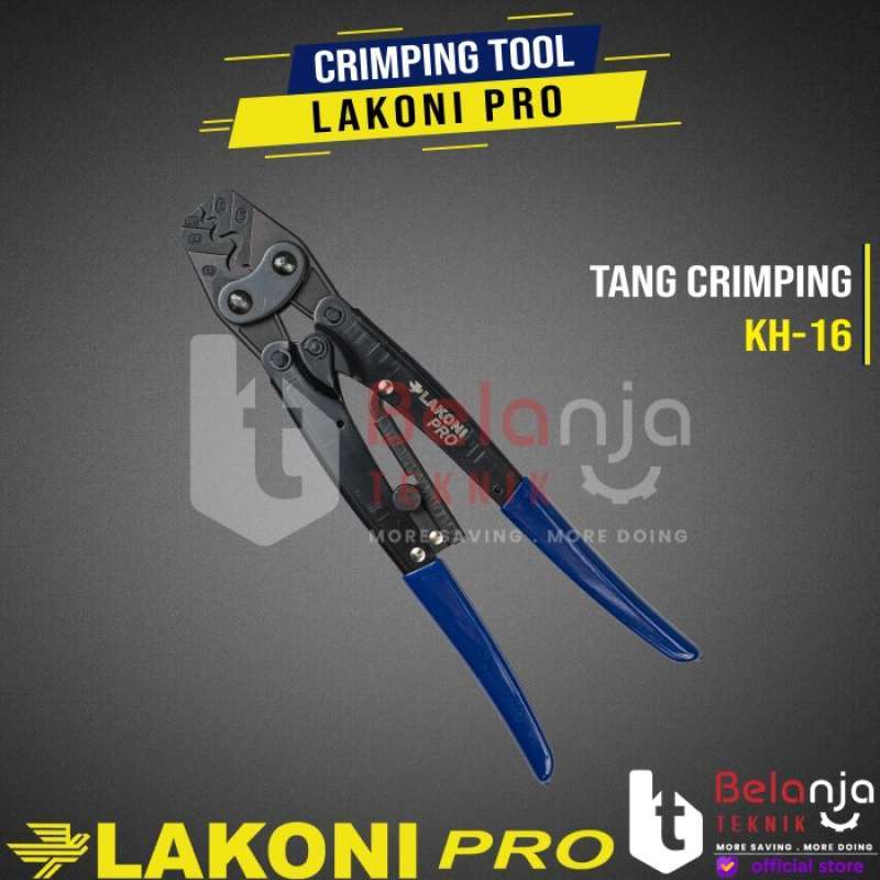 Promo Gratis Ongkir Lakoni Pro Crimping Tool Kh-16 Tang Kabel Press ...