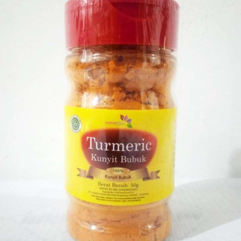 Jual Bubuk Kunyit / Turmeric Powder Botol 50 Gram Di Seller Haz Fruits ...