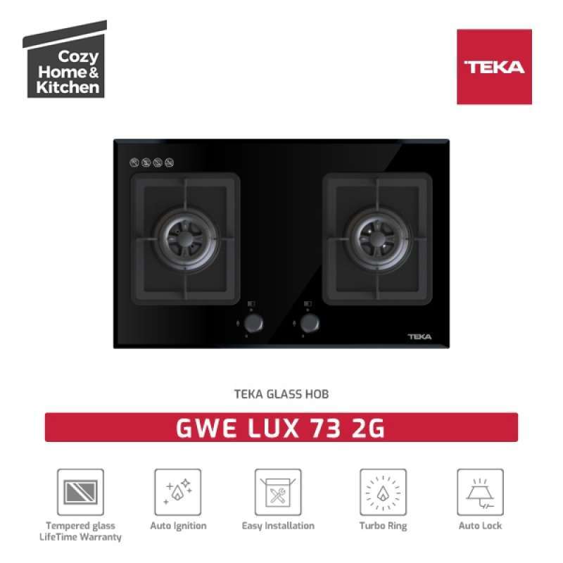 Jual Teka Built in Gas Hob GWE LUX 73 2G Kompor Tanam 2 Tungku di ...