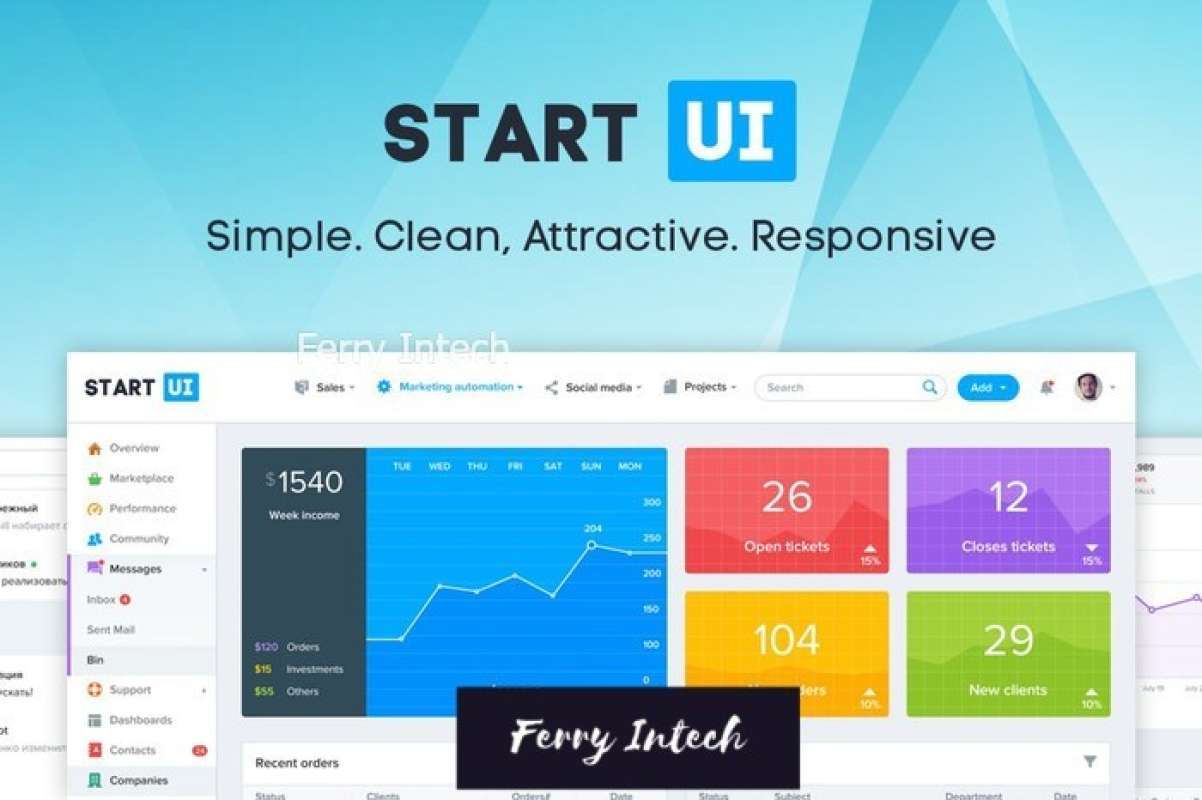 Promo STARTUI - BOOTSTRAP 4 ADMIN DASHBOARD TEMPLATE WEB di Seller ...
