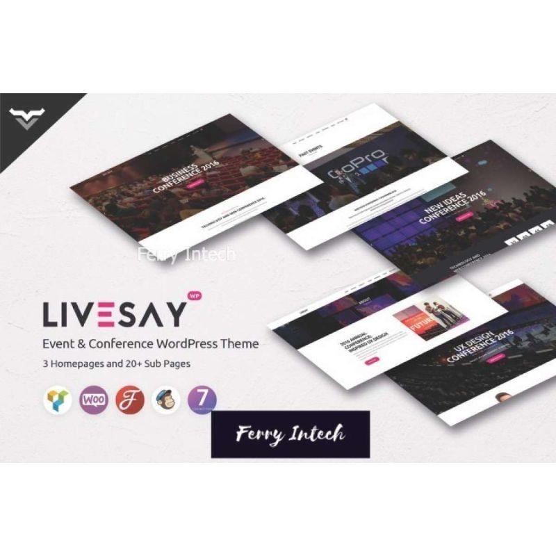Promo LIVESAY - EVENT & CONFERENCE WORDPRESS THEME Diskon 10% di Seller Ferry Intech - Kota ...