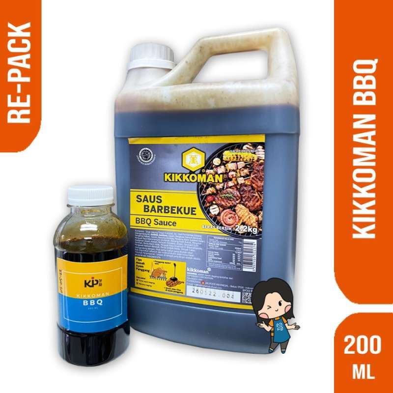 Jual KIKKOMAN BBQ REPACK 200 ML HALAL / KIKKOMAN BARBEKUE 200 ML di ...