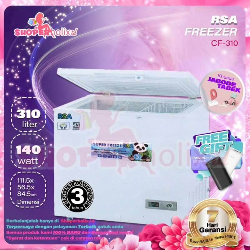 Jual CHEST FREEZER RSA CF-310 FREEZER BOX DAGING KULKAS ES BATU GEA di ...