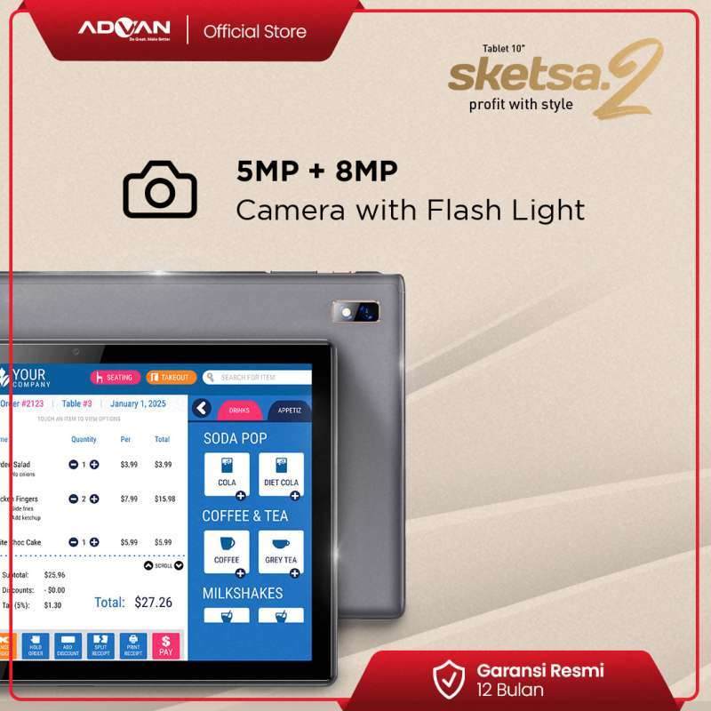 Jual Advan Tab Sketsa 2 Tiger T310 4gb / 64gb 10 Inch Android 11 ...