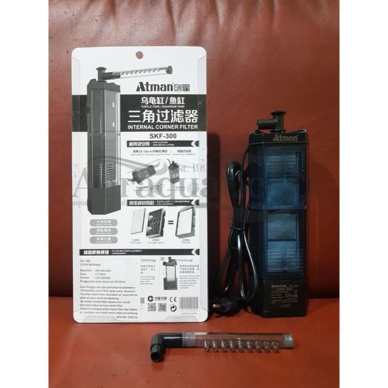 Jual Atman Skf-300 Internal Corner Filter Aquarium Sudut Pompa Air ...