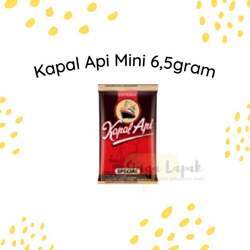 Promo Kopi Bubuk Kapal Api Mini 6,5 gram tanpa gula 1 rtg isi 10 pcs ...