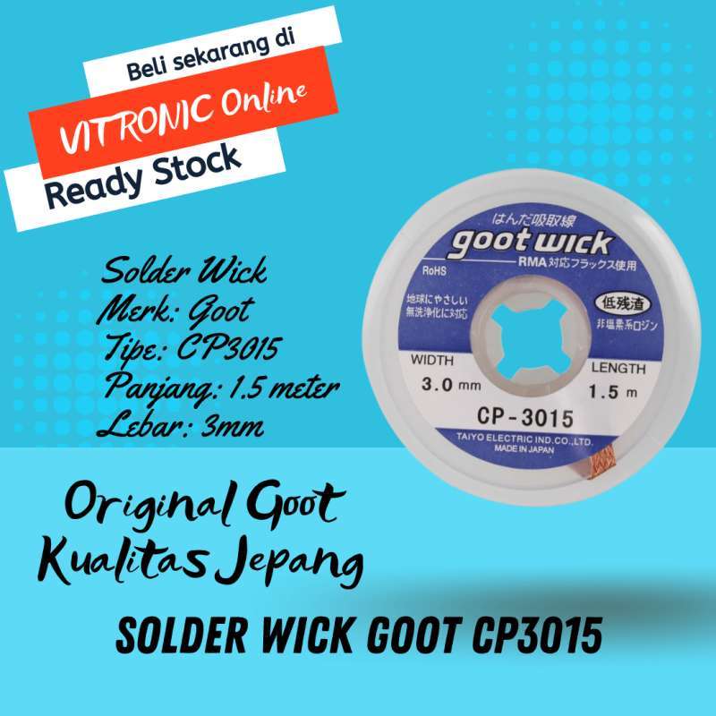 Jual Solder Wick Goot Cp3015 Pita Pembersih Timah Cp-3015 Original Japan Di Seller Vitronic ...