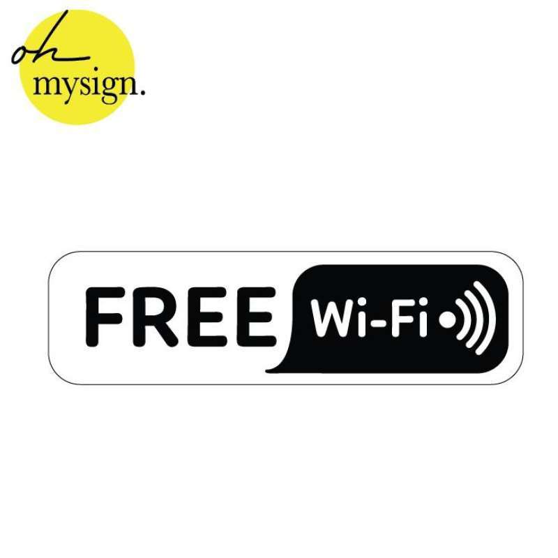 Jual Free Wifi | Sign Board Akrilik Wifi di Seller Oh My Sign - Kota ...