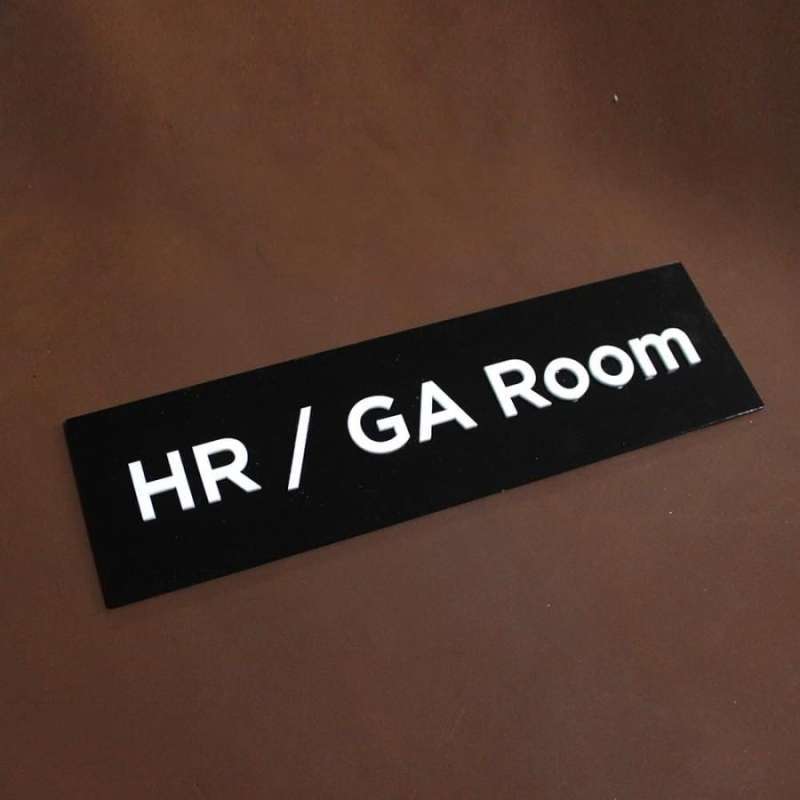 Jual SIGN HRD ROOM / SIGN RUANGAN ACRYLIC / SIGN ACRYLIC TIMBUL di ...