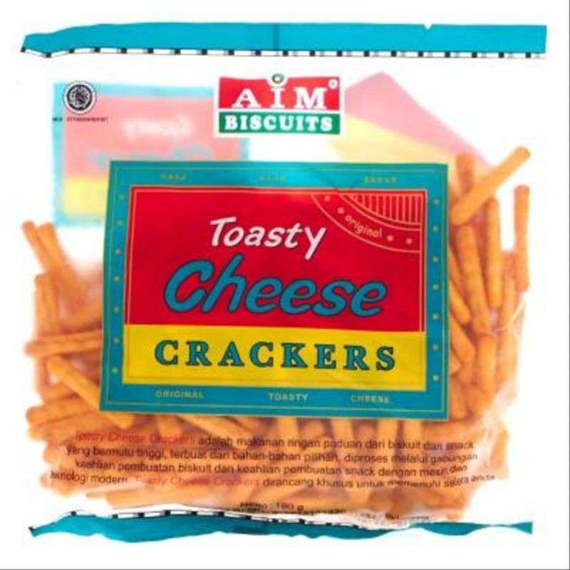 Jual AIM BISCUIT TOASTY CHEESE 180g crackers di Seller Bilkamart ...