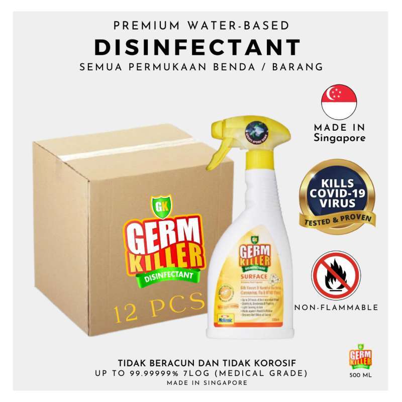 Jual Germ Killer Paket 1 Dus Surface 500ml ( Isi 12 Pcs ) di Seller ...