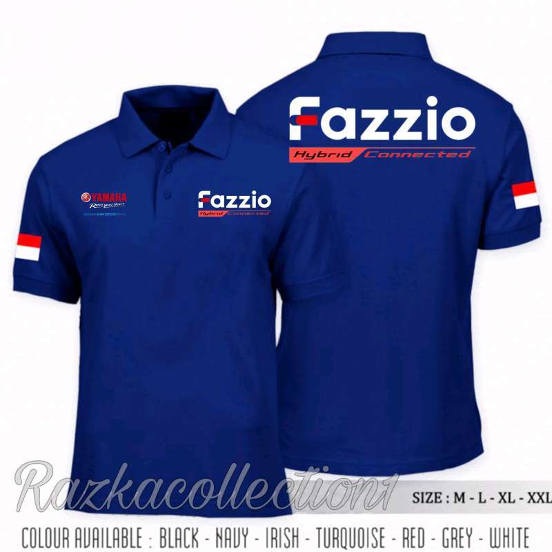 Jual Poloshirt Fazzio Hybrid Connected / Kaos Otomotif Yamaha Fazzio ...