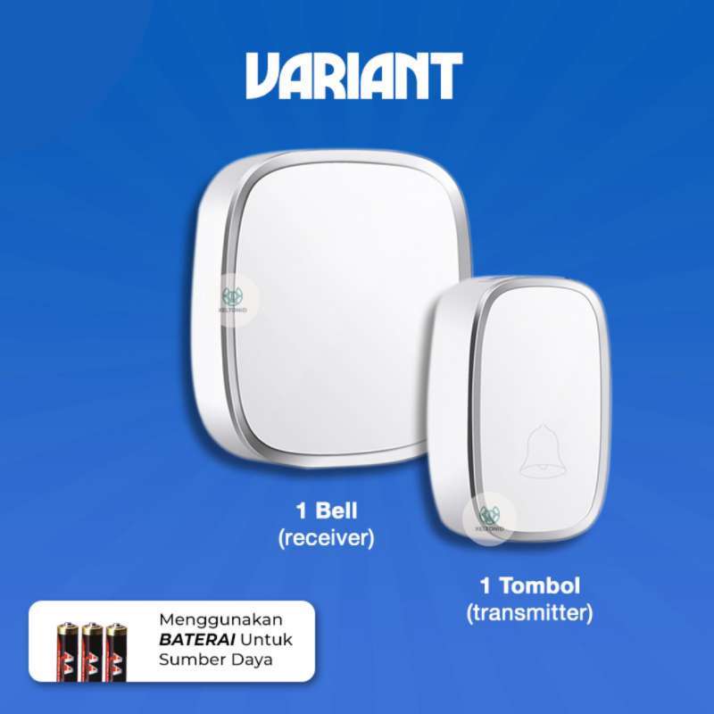 Jual Bel Rumah Wireless Door Bell Waterproof Pintu 1 / 2 Receiver - di ...