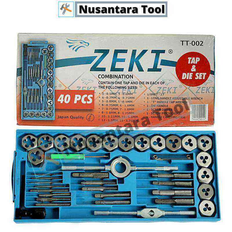 Promo Tap Snei Set 40pcs Zeki /alat Pembuat Drat Baut Dan Mur Drat ...