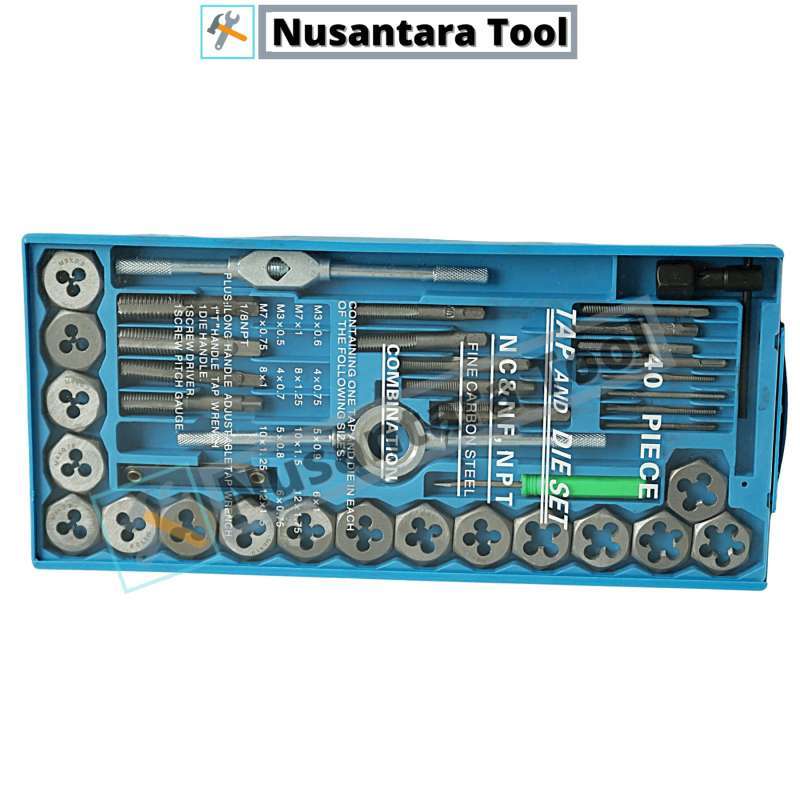 Promo Tap Snei Set 40pcs Zeki /alat Pembuat Drat Baut Dan Mur Drat ...