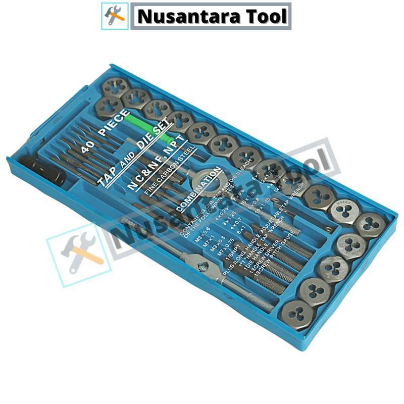 Promo Tap Snei Set 40pcs Zeki /alat Pembuat Drat Baut Dan Mur Drat ...