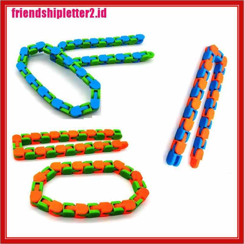 Promo Bicycle Chain Track Sensory Fidget Toys Rotate Chain 24 Section ...