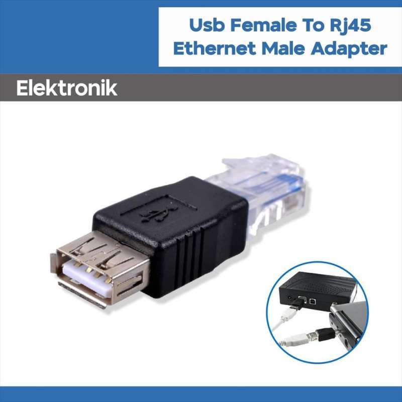 Jual Usb Female To Rj45 Ethernet Male Adapter (c07) Di Seller Otc ...